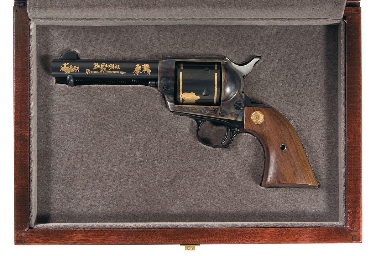 Colt Buffalo Bill Centennial Commemorative Revolver with Case