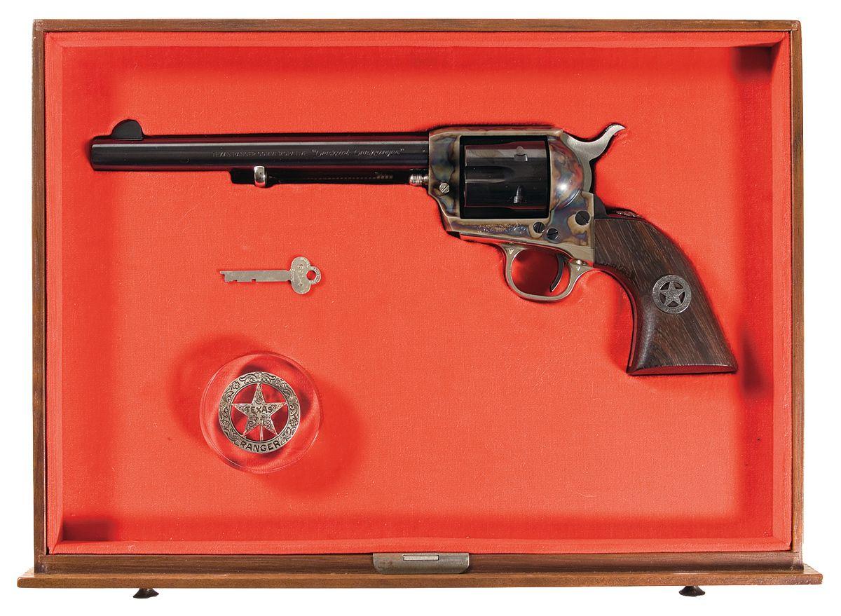 Cased Colt Texas Ranger Commemorative Single Action Revolver