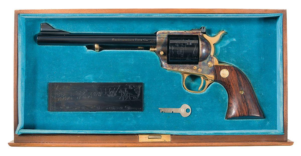 Cased Engraved Limited Edition Colt Abercrombie & Fitch Trailblazer ...