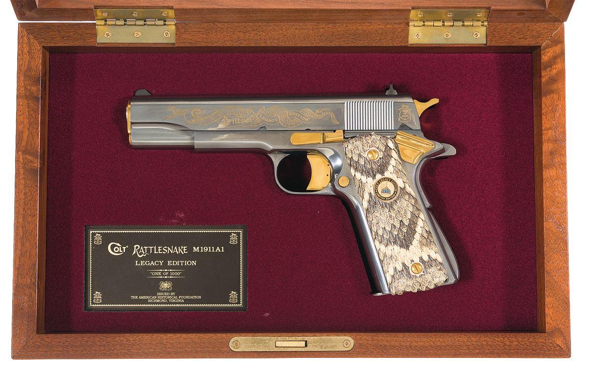 Cased Colt Rattlesnake Legacy Edition Commemorative Model 1911A1 Semi ...