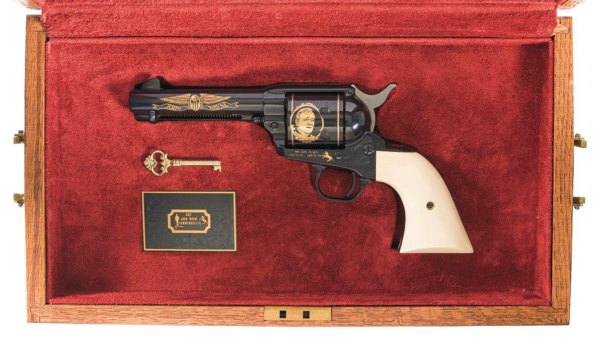 Cased Colt John Wayne Commemorative Single Action Army Revolver with Box