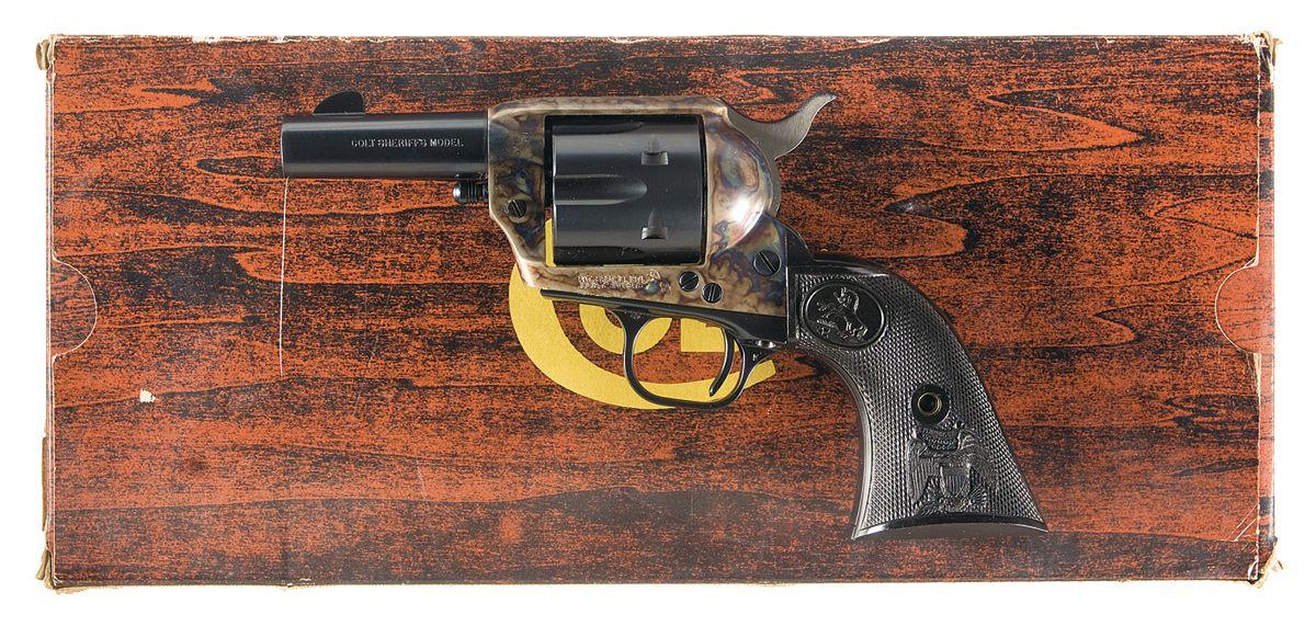 Third Generation Colt Sheriff's Model Single Action Army Revolver with Box