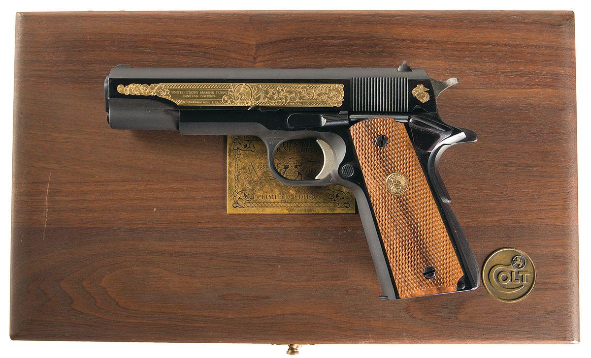 Cased Colt Government Model United States Marine Corps Limited Edition ...
