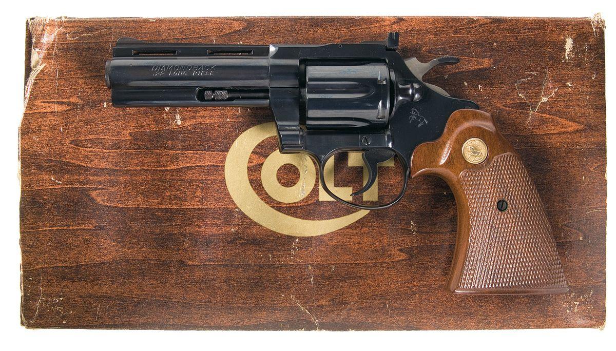 Colt Diamondback Double Action Revolver with Box and Holster