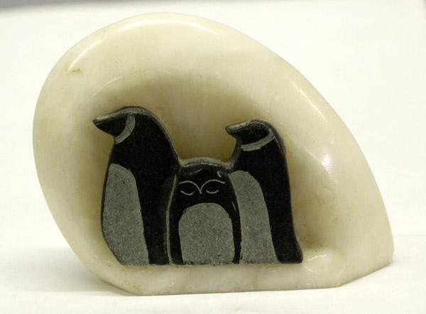 Alaskan Stone Penguin Carving