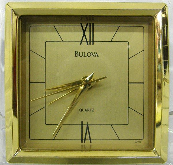 Bulova Lead Crystal Clock