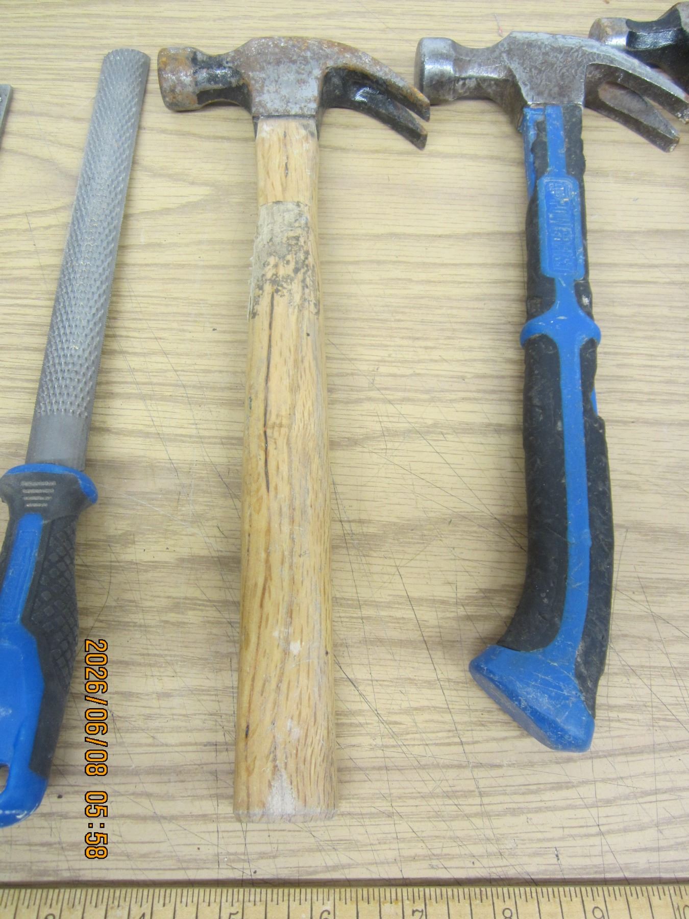 Lot of Hand Tools Hammer ,Files ,Sharpening Stone - Schmalz Auctions