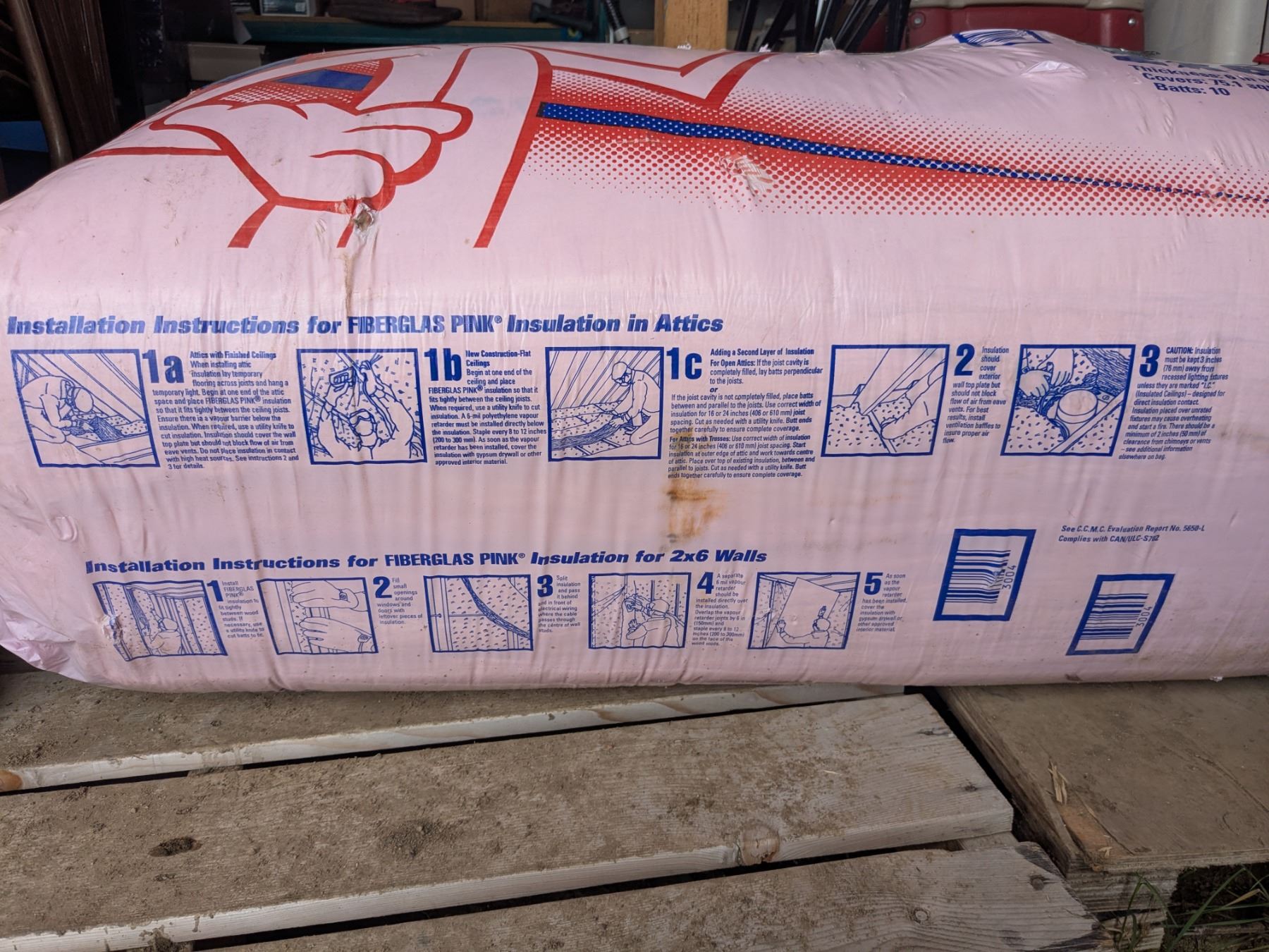 Full pack R-20 insulation, for 2x6 construction - Schmalz Auctions