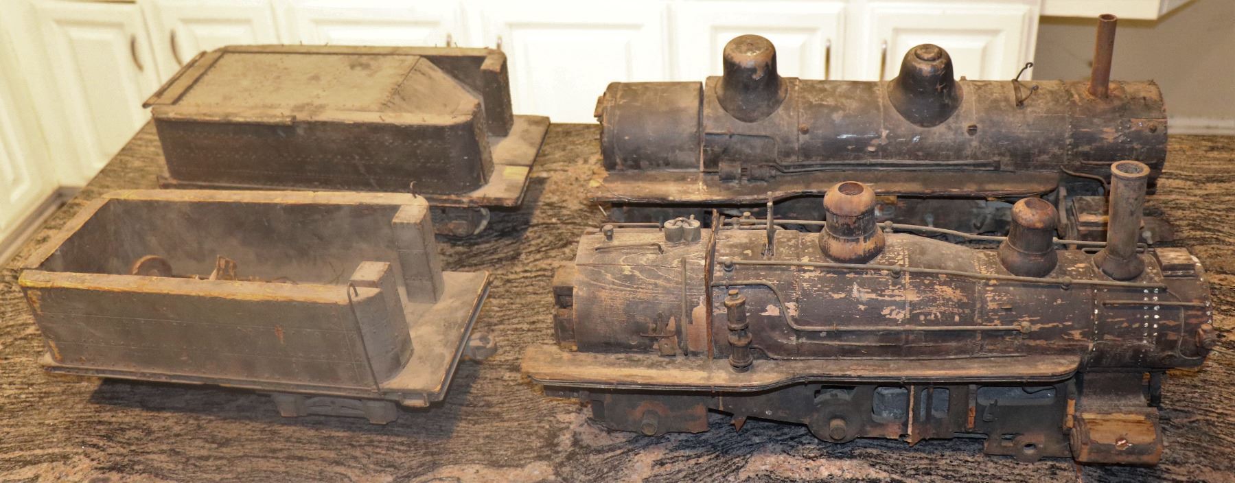 ZZ TRAIN ALL WOOD OLDEST KNOWN TO EXIST ANTIQUE FILMING MINIATURE PUPPETS