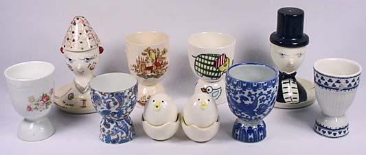 LOT OF 10 VINTAGE EGG CUPS - incl. Made in England