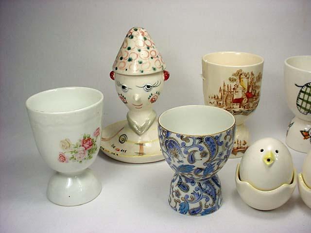 LOT OF 10 VINTAGE EGG CUPS - incl. Made in England