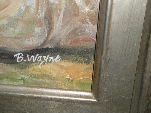 B. Wayne-Contemporary Oil Painting-Semi Nude Female