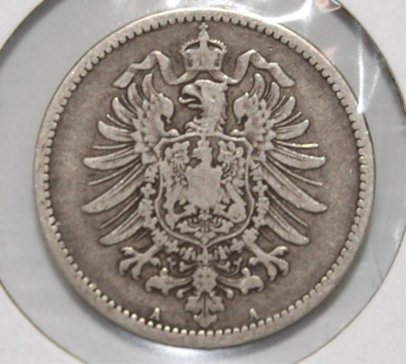 1882 German "1 Mark" - 90% Silver
