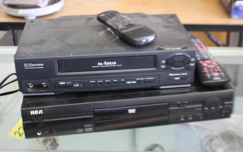 RCA DVD Player & Emerson VHS Player/Recorder