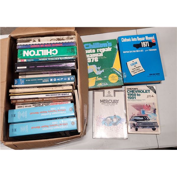 Lot of Assorted VTG Automobile Manuals