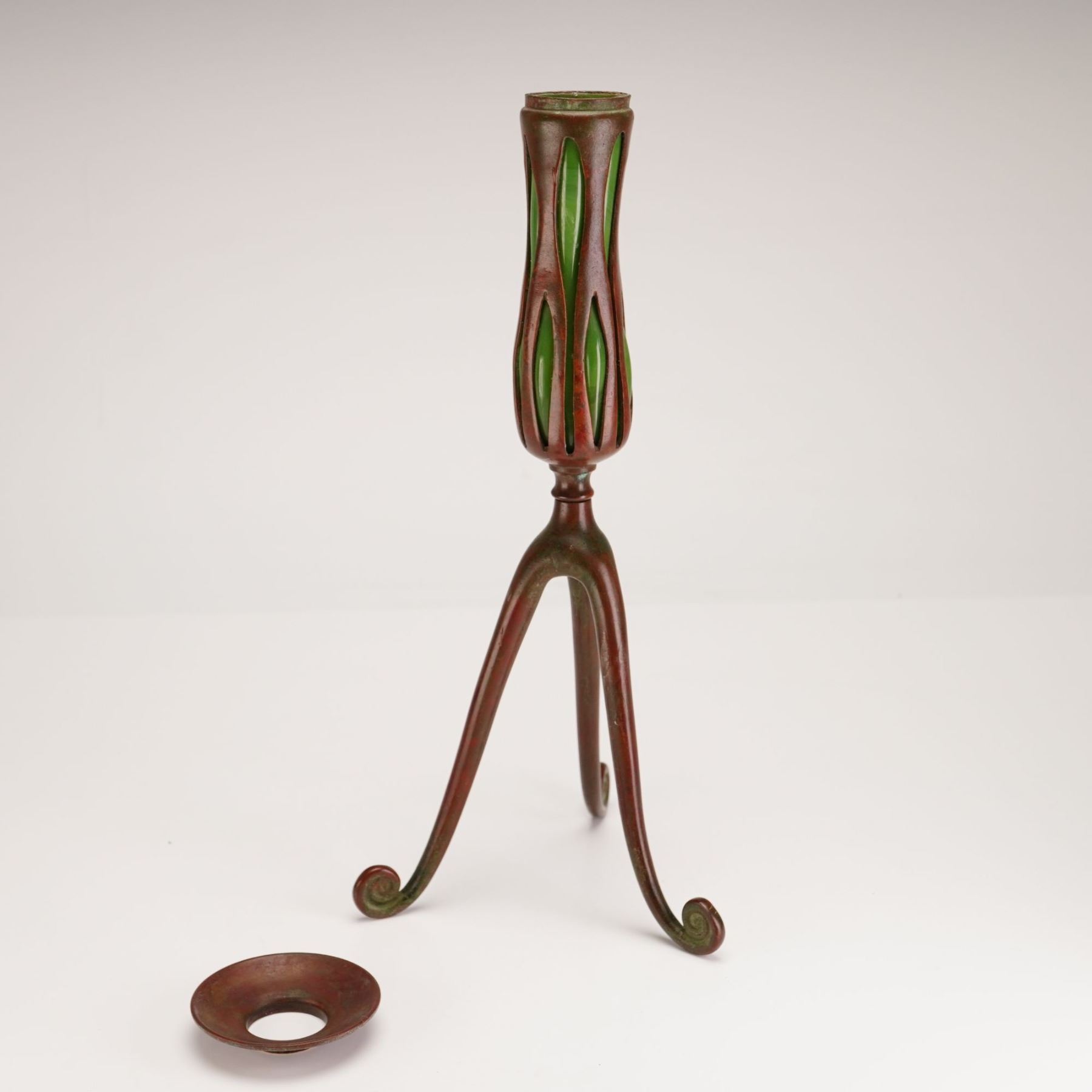 Tiffany Studios Root Candlestick