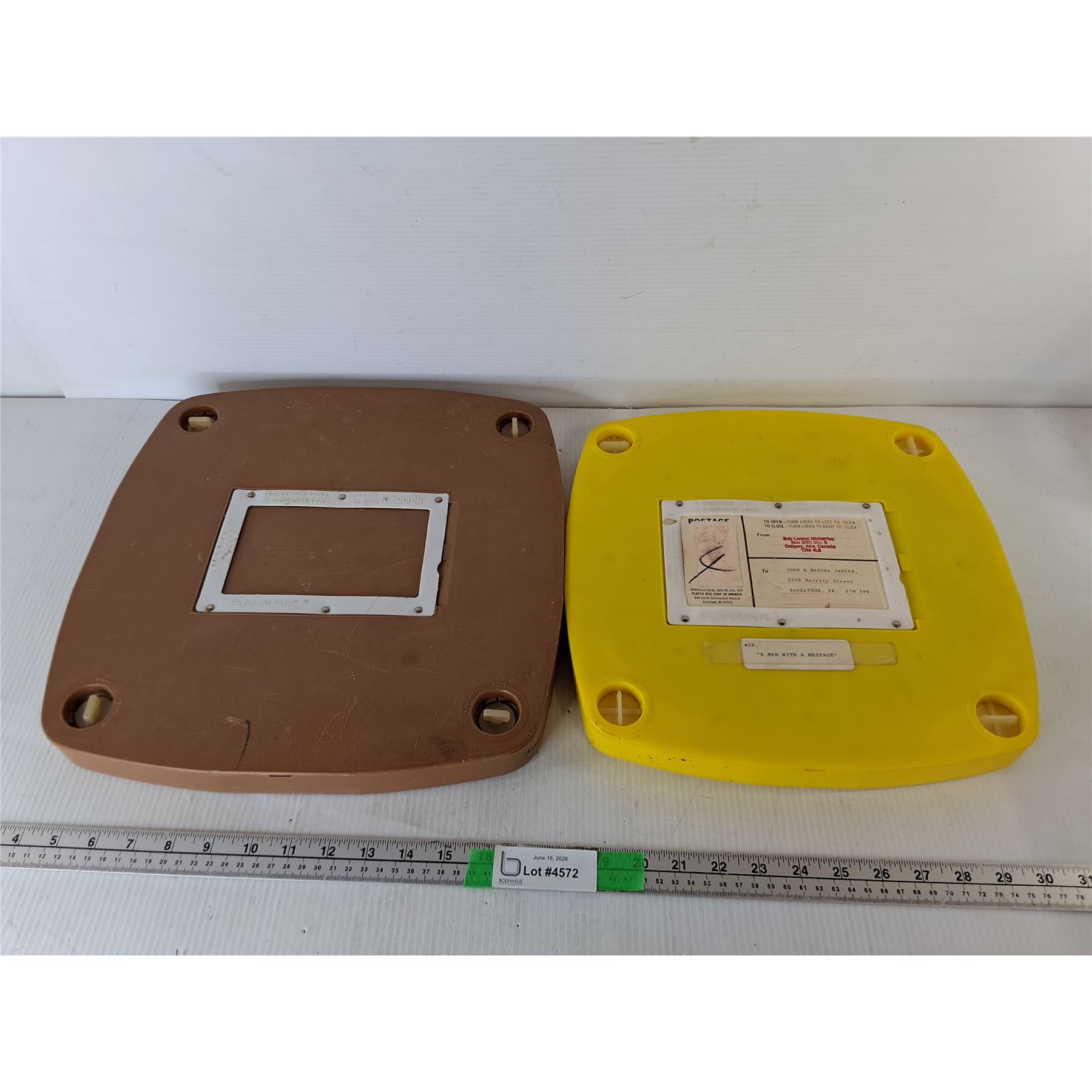 Movie Reel Cases & Reel- Unknown Title - Bodnarus Auctioneering