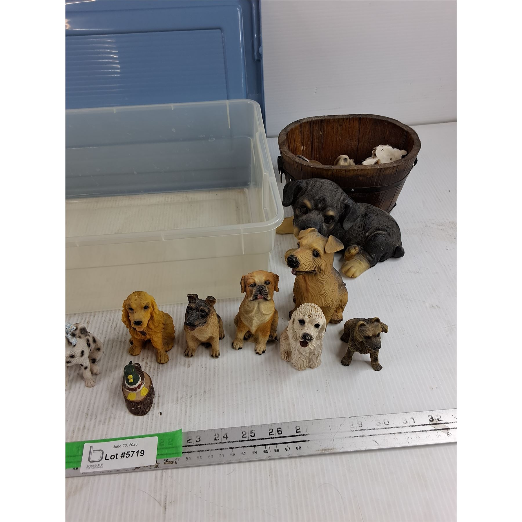 Assorted Puppy & Duck Ornaments, Plastic Container w/Lid - Bodnarus ...