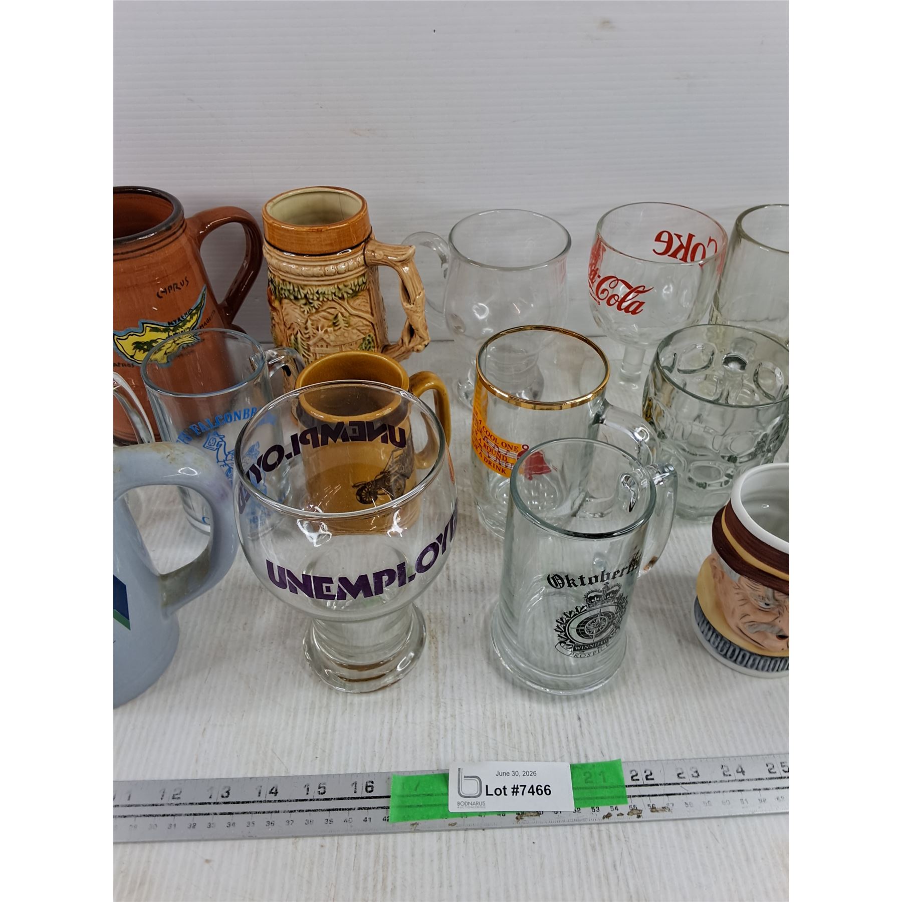 Assorted Beersteins & Cookie Jar - Bodnarus Auctioneering