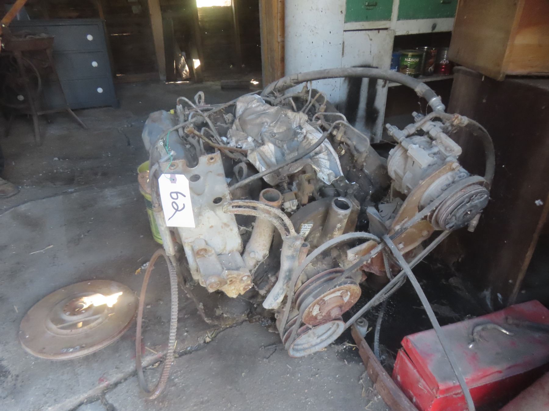 6.9 Diesel Engine, Was Running When Removed, Inside Storage