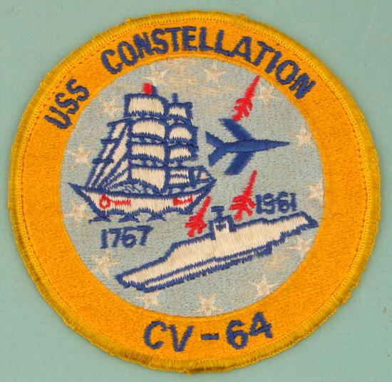 Vietnam Era USS Constellation CV-64 Theatre Made PATCH