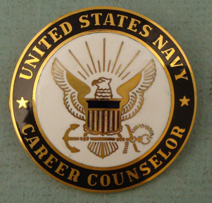 US Navy Career Counselor ID Badge