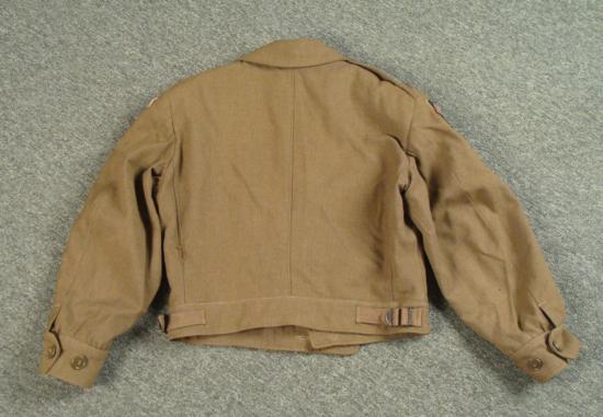 WWII US Army Ike Jacket Eisenhower OD 1944 w/ Patches