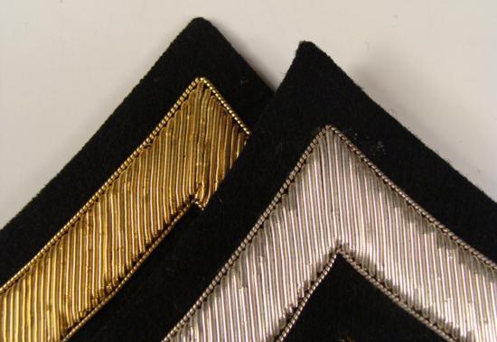 27) VINTAGE MILITARY CHEVRONS