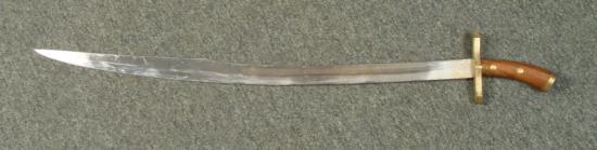 VINTAGE INDIAN SWORD-30 BLADE-WOOD GRIP
