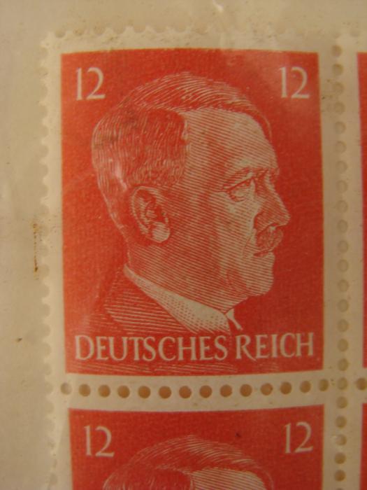 HITLER POSTAGE STAMPS (4) PERIOD ORIGINALS