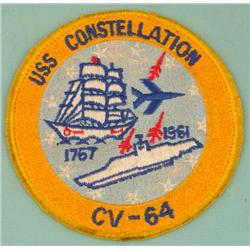 Vietnam Era USS Constellation CV-64 Theatre Made PATCH