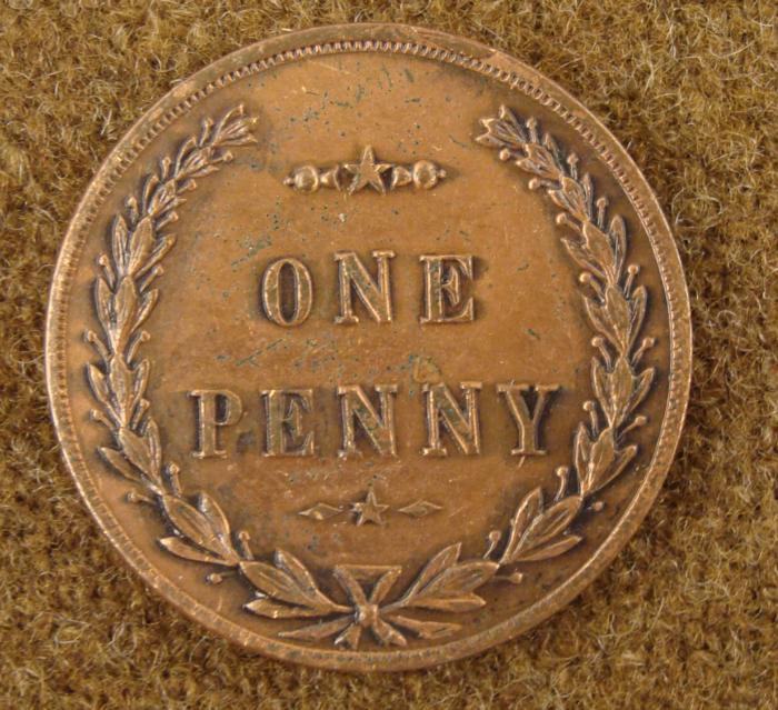 EARLY 1900S ROYAL ARCH MASONS FRATERNAL ONE PENNY COIN