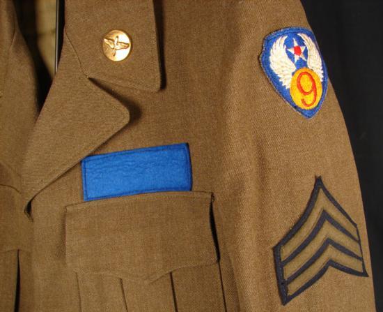 USAAF WWII Jacket w/ 8th, 9th Air Force Patches