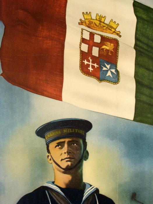 Italian Navy Original Vintage Military Poster 1963