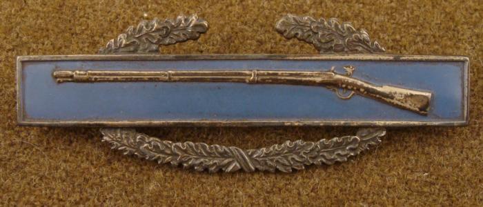 WWII COMBAT INFANTRYMAN BADGE-FULL SIZE-STERLING