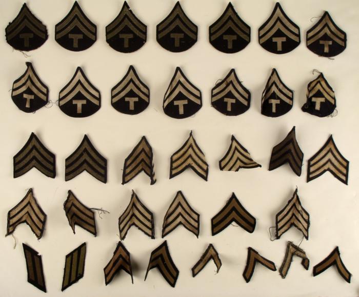 LARGE COLLECTION OF WWII U.S. RANK CHEVRONS