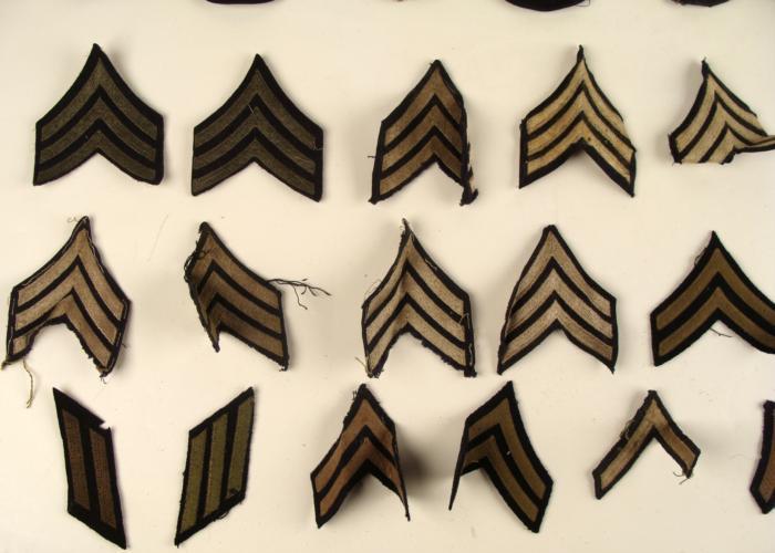 LARGE COLLECTION OF WWII U.S. RANK CHEVRONS