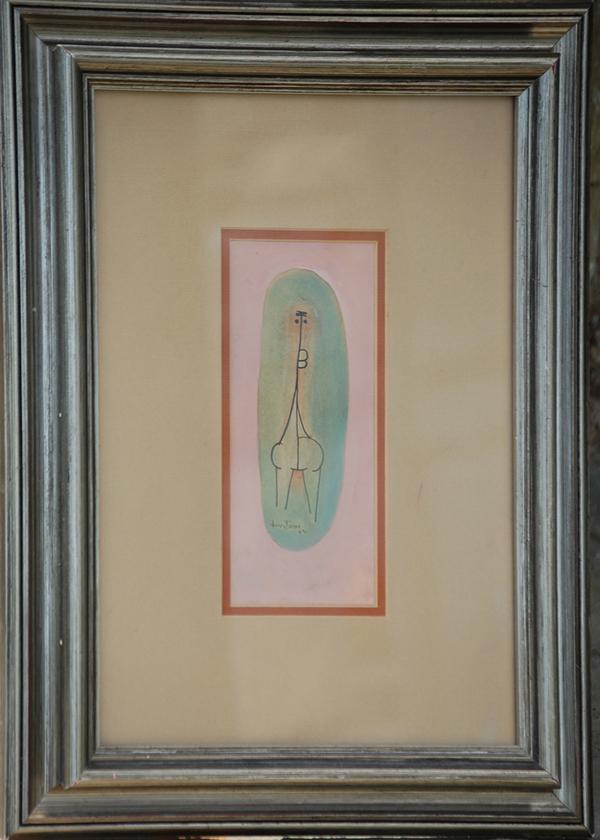 Ivan Tovar, Abstract Figure Watercolor