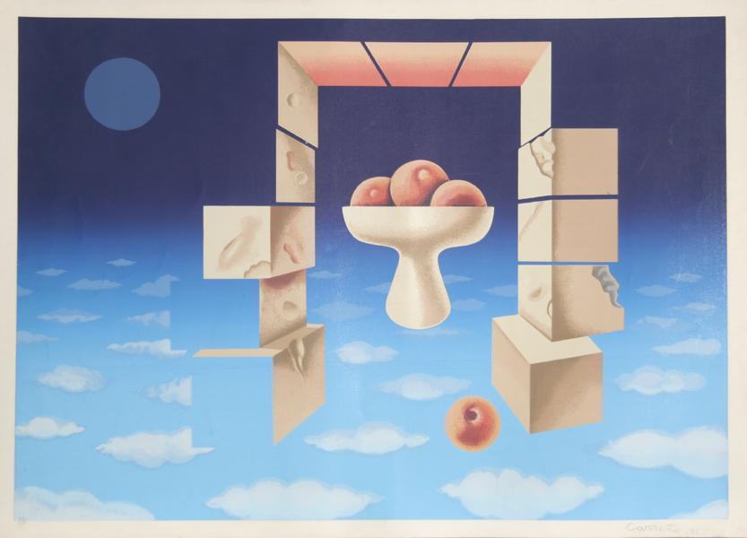 Mario Carreno, Surrealist Still Life, Serigraph