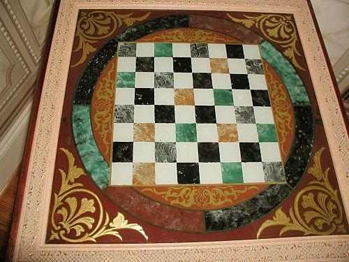 Scottish Game Table Reverse Glass Painted Mid 19th C
