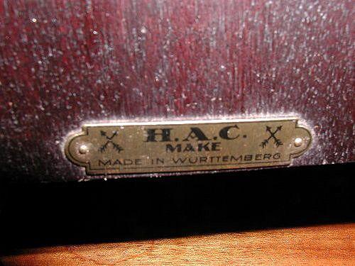 Superior HAC Clock Germany Mahogany C.1890