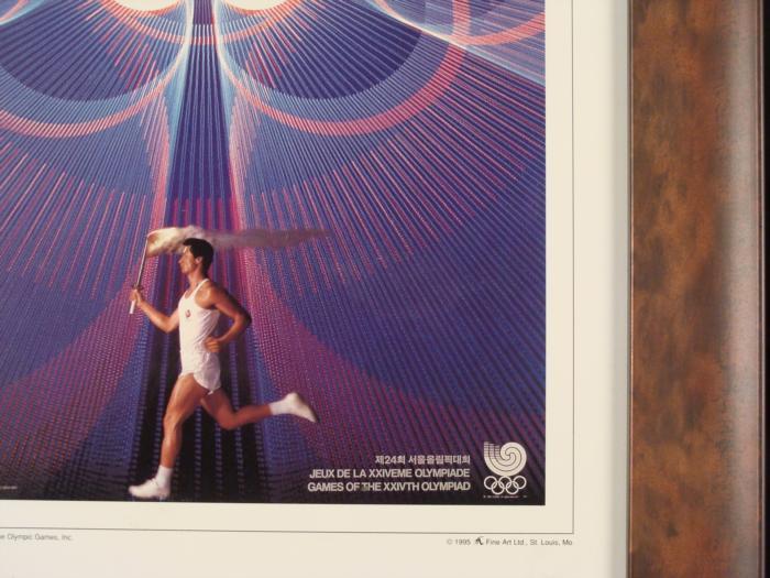 Olympic Games Framed Poster Print Seoul Korea 1988