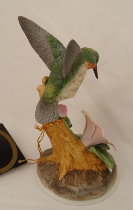 Andrea By Sedak Hummingbird Porcelain Bird Figurine MIJ