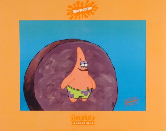 SPONGEBOB Hooky Patrick Original Production Art Cel