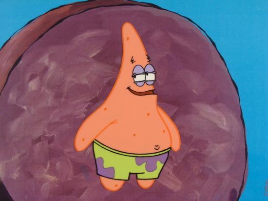 SPONGEBOB Hooky Patrick Original Production Art Cel
