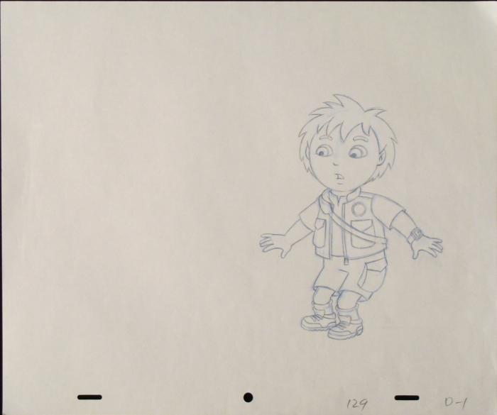 Dora The Explorer Original Animation Art Drawing Diego