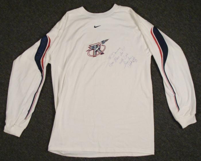 Stanley Roberts Signed Houston Rockets Shirt