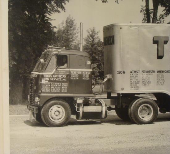 Old Trans-American Vintage Moving Truck Photo Picture