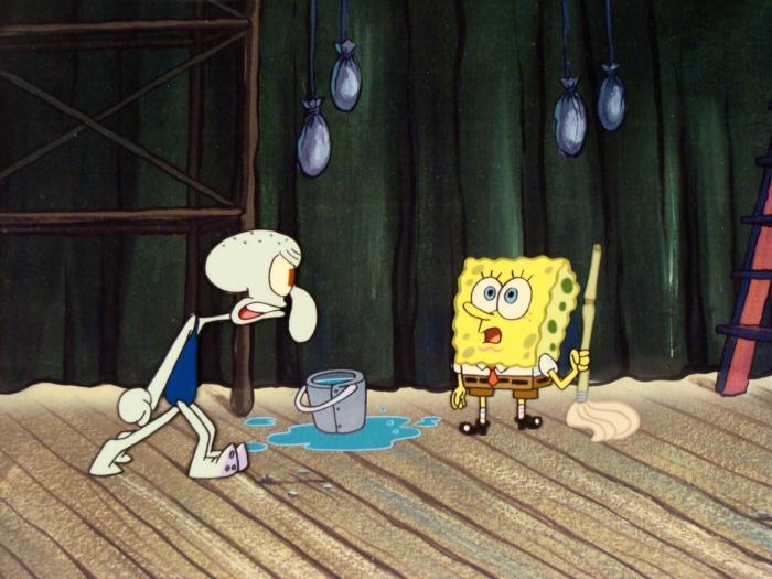 Background Cel Original Animation Spongebob Backstage
