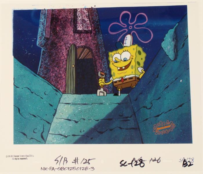 Production Dig A Hole Original SpongeBob Cel Background